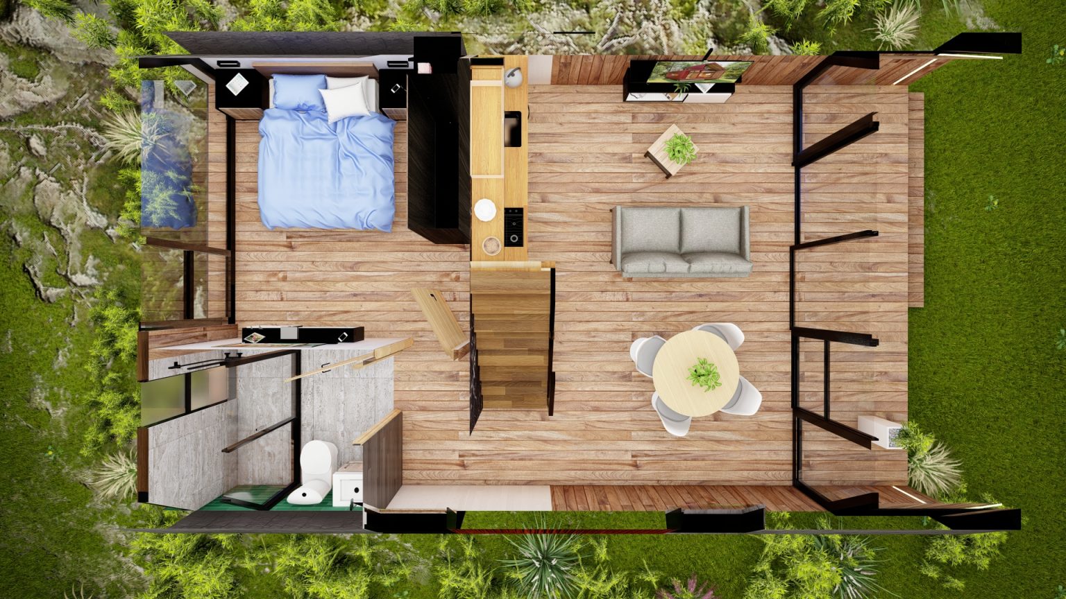 CABAÑA ALPINA. Planos al 50% descuento - ASOArquitectura. DISEÑO ...